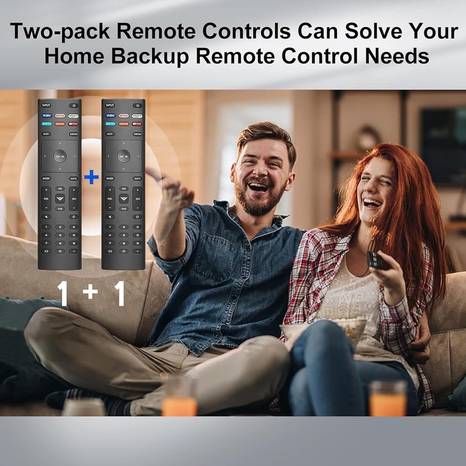 Universal Vizio Smart TV Remote - 2-Pack Ergonomic Control for Seamless ...