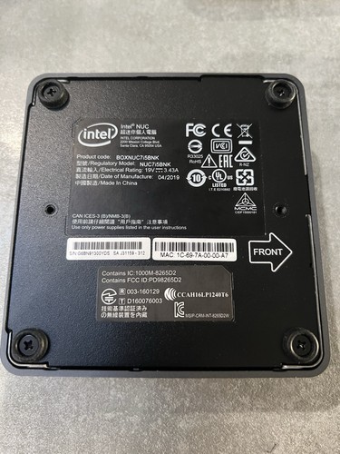 Intel NUC NUC7i5BNK i5-7260U @ 2.2Ghz 8GB RAM 128 GB HDD Win10 Not ...