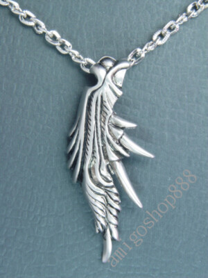 Final Fantasy VII 7 FF7 Feather Pendant Sephiroth Necklace | eBay Australia