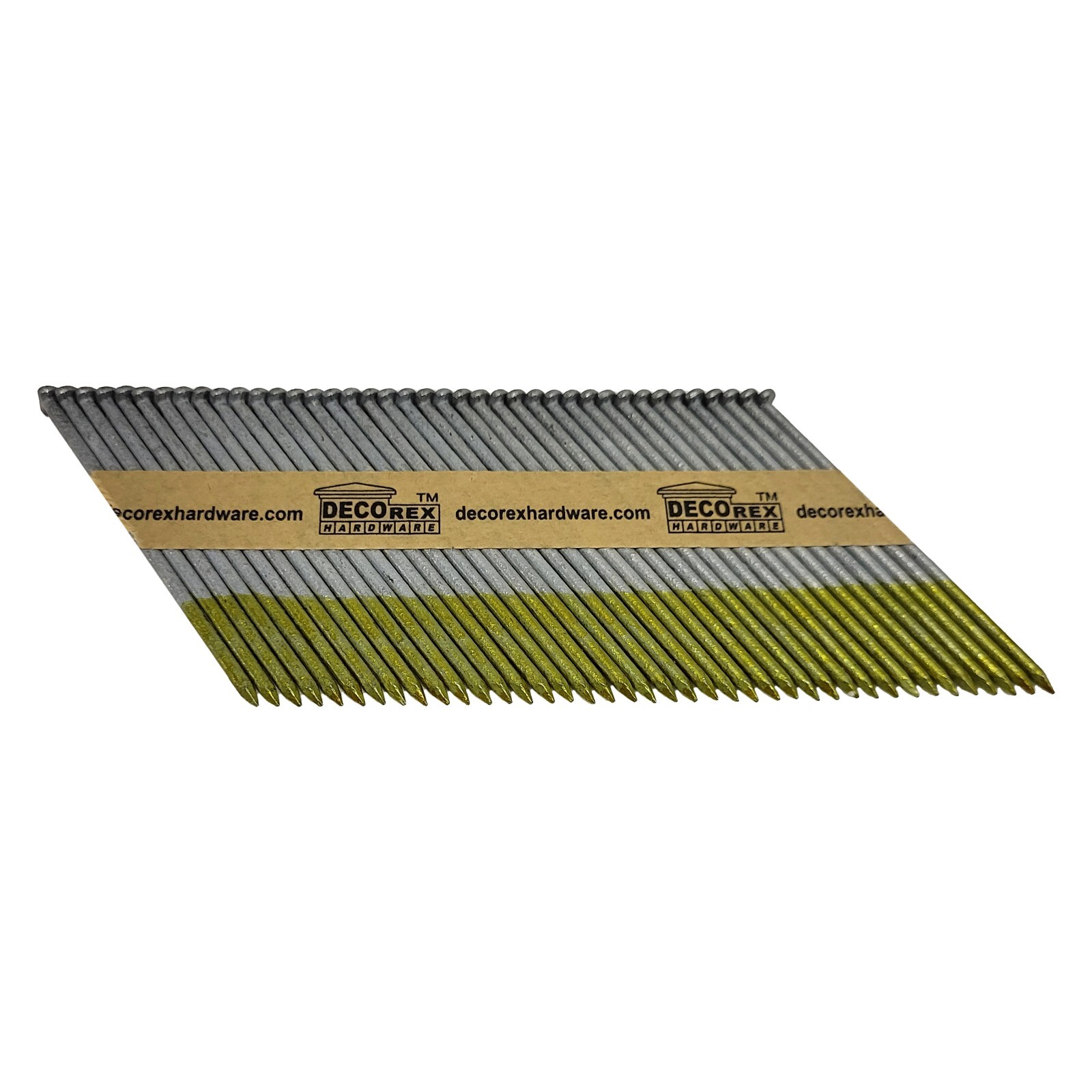 3 1/4" x .120 Smooth Shank Nails, Paper Strip Collated, HDG - 2500pcs ...