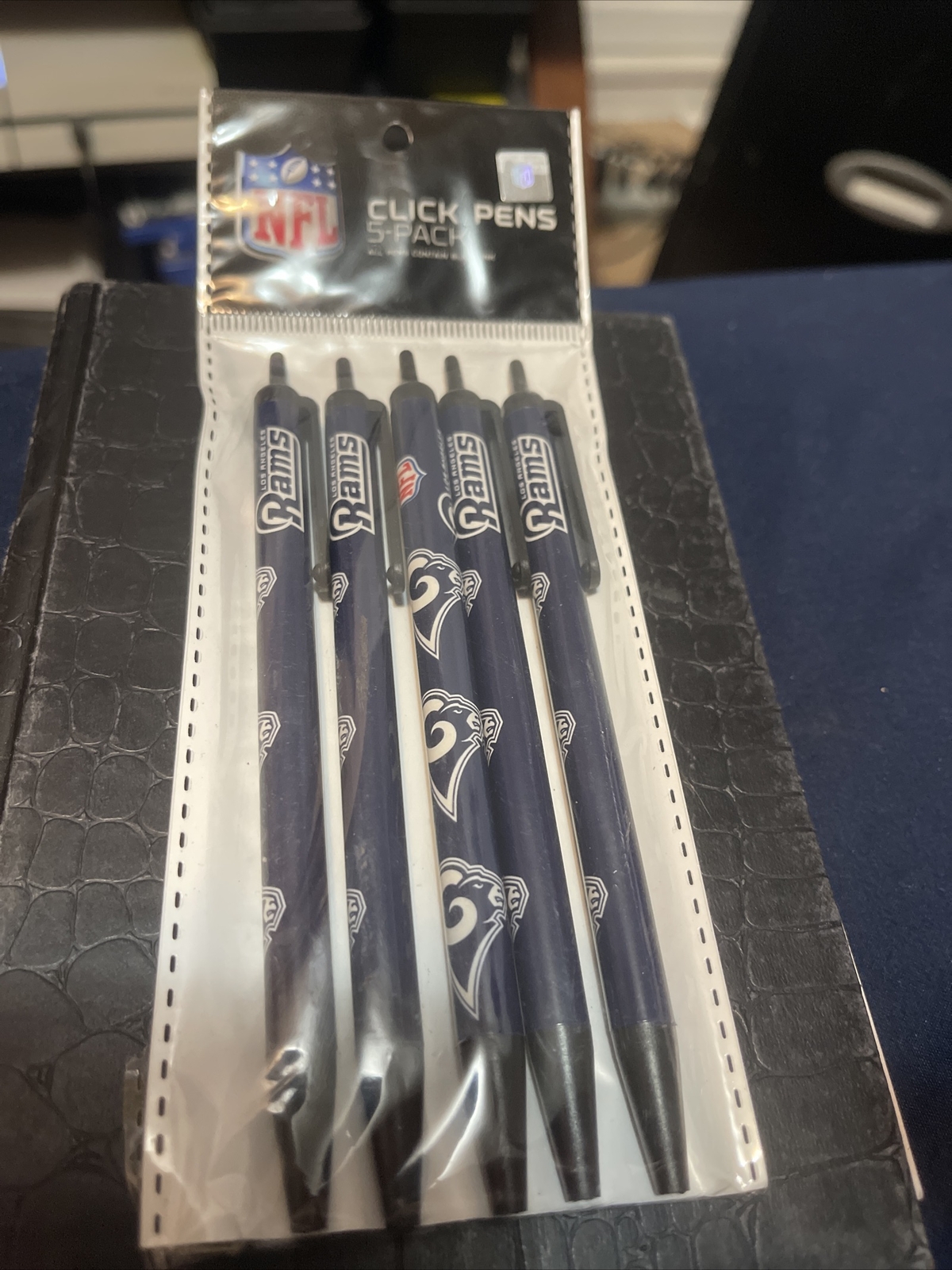 Los Angeles Rams Click Pens 5 Pack Black Ink Officially Licensed NFL | eBay