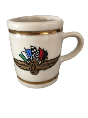 Indianapolis Motor Speedway Indy 500 Winners Coffee Mug Cup Gold Trim ...