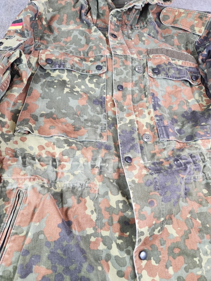 Vintage German Military Jacket Scharrer Camouflage Field Coat Army 1993 ...