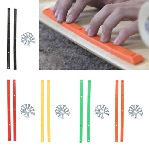 1 Pair Longboard Skateboard Rails With Mounting 10 Accessories Part | eBay