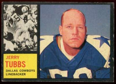 1962 Topps FB #45 Jerry Tubbs EX SP Cowboys 73730 | eBay