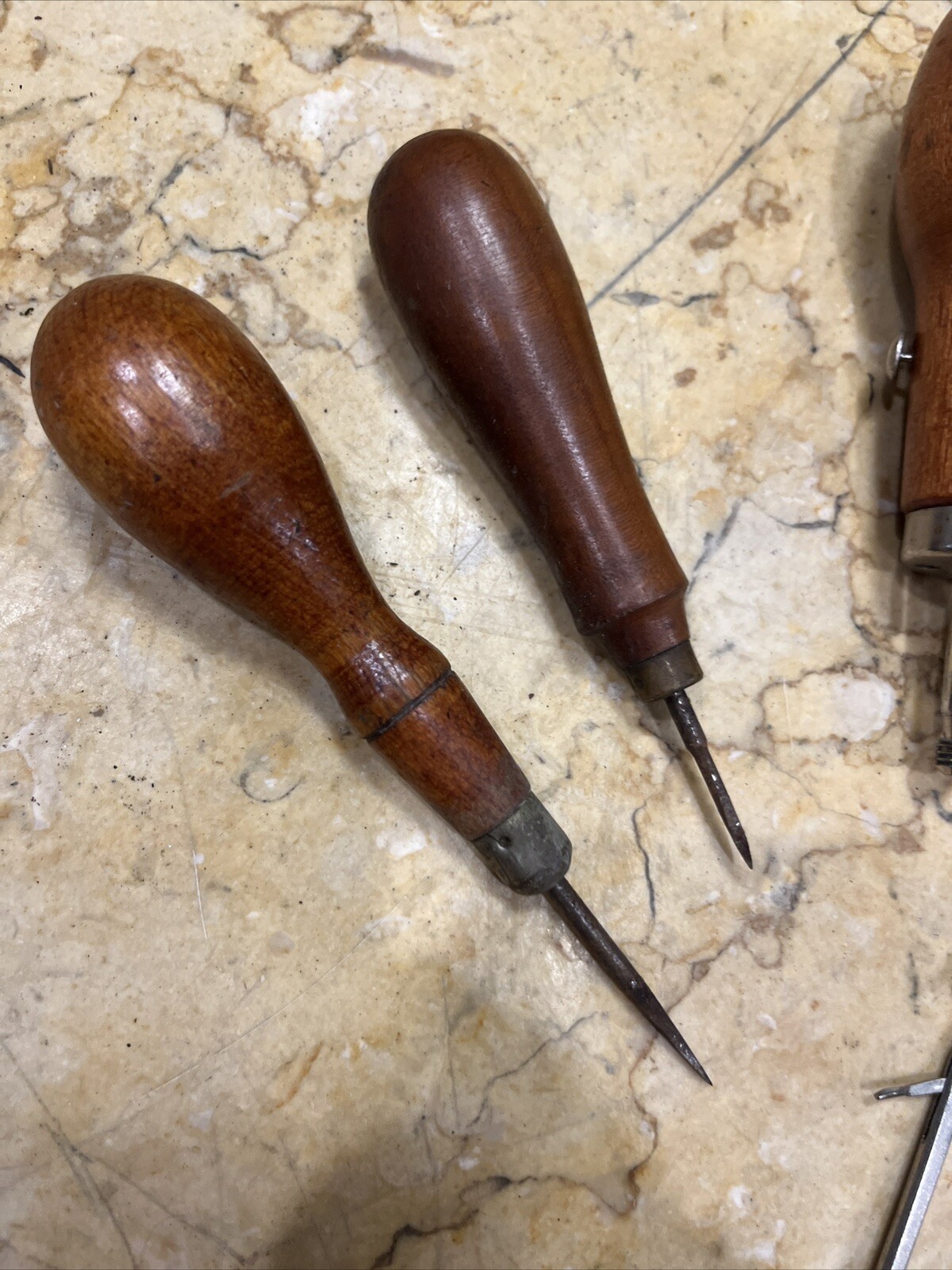 Vintage Leather Craft Tools Kit Stitching Sewing Toolings | eBay