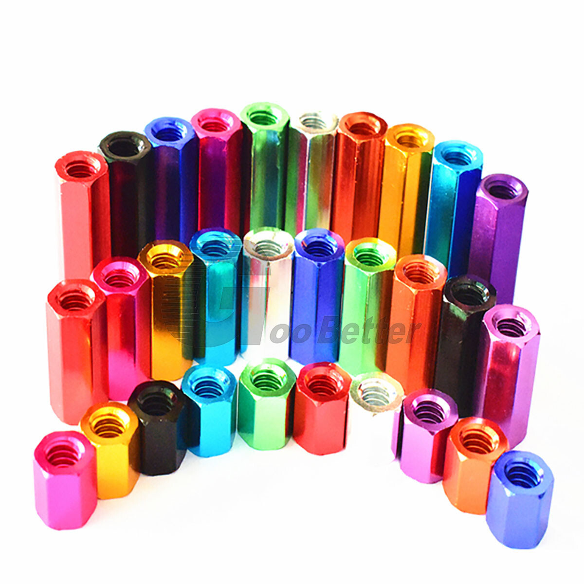 UNC1/4-20 Aluminum Alloy Hex Standoff Pillar Threaded Connector Sleeve ...