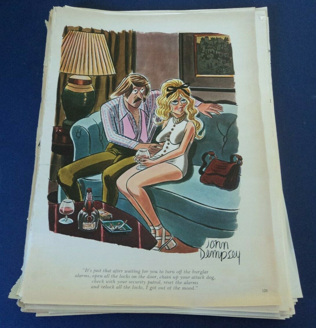Playboy CARTOONS - Lot of 50 JOHN DEMPSEY Cartoons | eBay