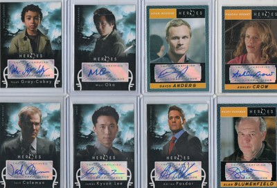 Heroes, Heroes Volume 2 & Archives Autograph & Costume Card Selection ...