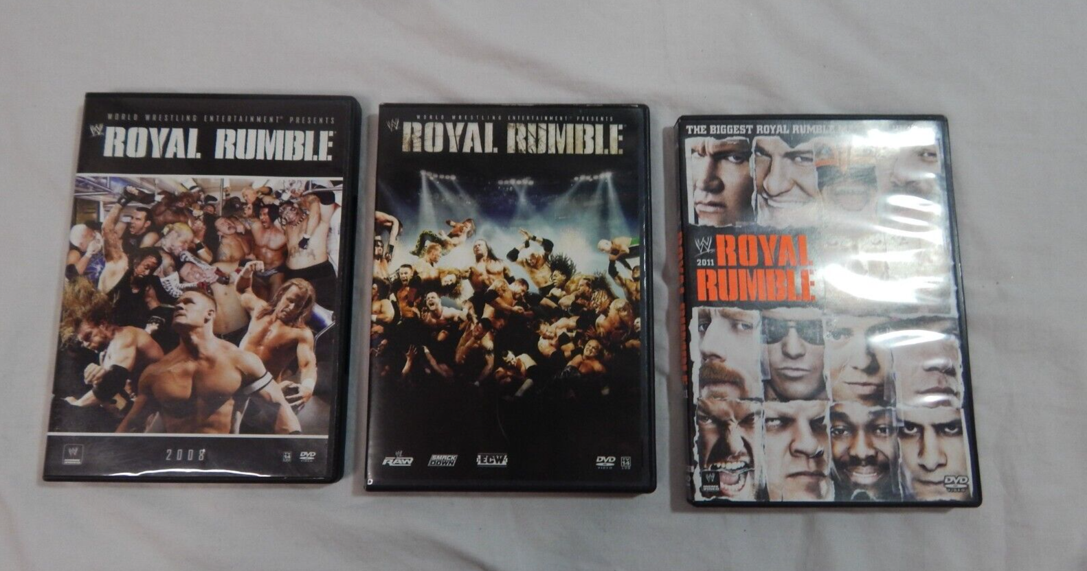 WWE Wrestling Royal Rumble DVDs 2007 2008 2011 Royal Rumble Lot | eBay