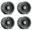Set 4 17" Vision Off-Road 403 Tactical Satin Black Wheels 17x10 8x6.5 ...