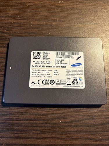 Samsung SSD PM851 128GB MZ-7TE128D SATA Laptop Hard Drive | eBay