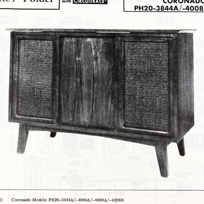 1968 Coronado Hifi PH20-3844A Wire Schematic Service Manual Vintage Original | eBay