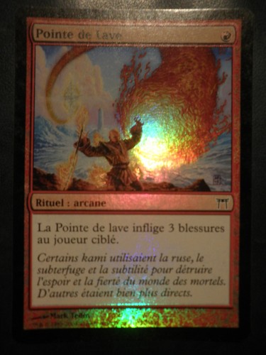 mtg magic lava spike kamigawa FOIL FRENCH vf fr pointe de lave 4 ...