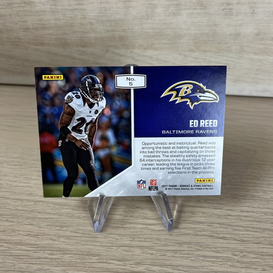 2017 Rookies and Stars Prowlers #5 Ed Reed Blatimore Ravens | eBay