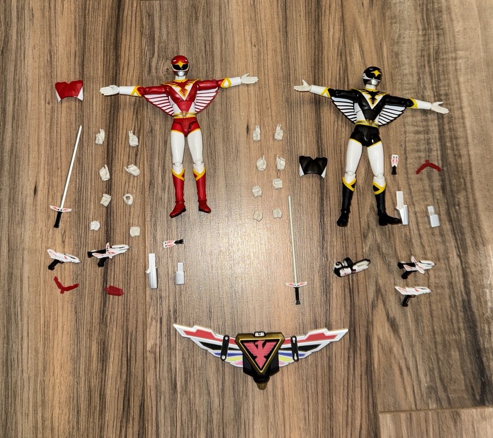 S.H.Figuarts Chojin Sentai Jetman Red Hawk Figure Bandai Black Condor ...