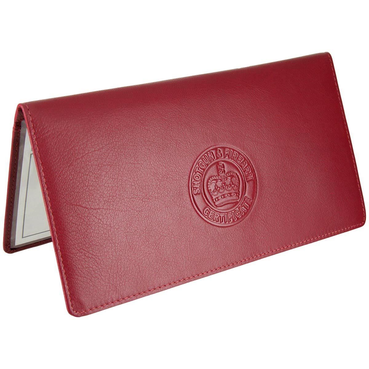 Double Shotgun & Firearm Certificate Wallet/Holder - Genuine Leather ...