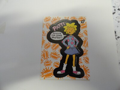 1993 TOPPS NICKELODEON STICKER CARD Rugrats - Patti - No 6 | eBay Australia