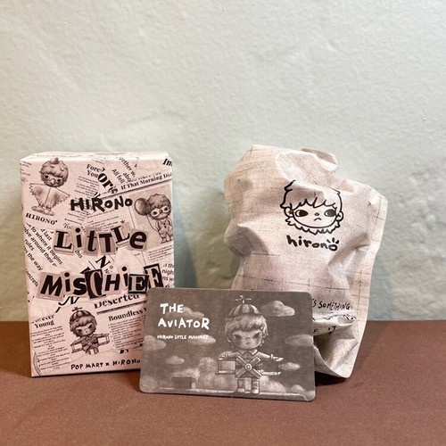 POP MART x HIRONO Little Mischief Series The Aviator mini figure play ...