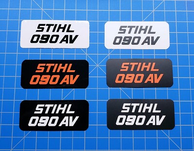 Vinyl Sticker for Stihl 090 AV Shroud Badge "Full Vinyl Overlay" | eBay
