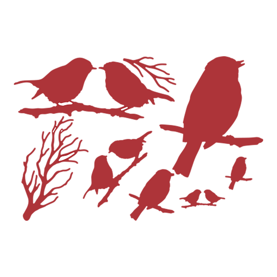 HIGHLIGHT CRAFTS Two Red Robins DIES TR | eBay UK