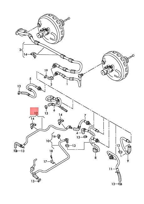 Genuine AUDI A4 Avant S4 quattro Cabrio A6 allroad S6 Vacuum Pipe ...