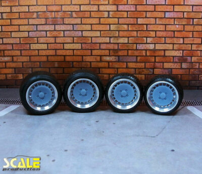 Scale Production 1/24 16" Ronal Turbo Wheels w/Low Profile Tread Tyres ...