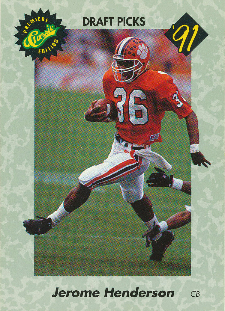 CLASSIC-DRAFT Jerome Henderson RC PATRIOTS BILLS EAGLES JETS CLEMSON | eBay