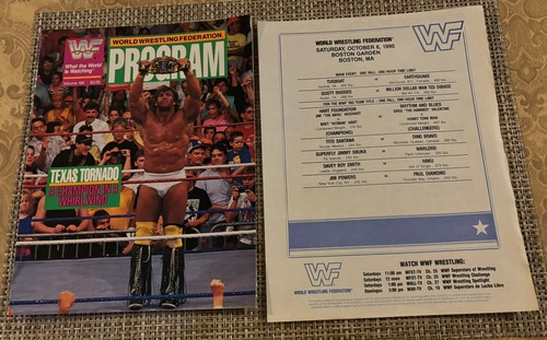 WWF 1990 Arena Program Vol 184 With Live Event Sheet | eBay