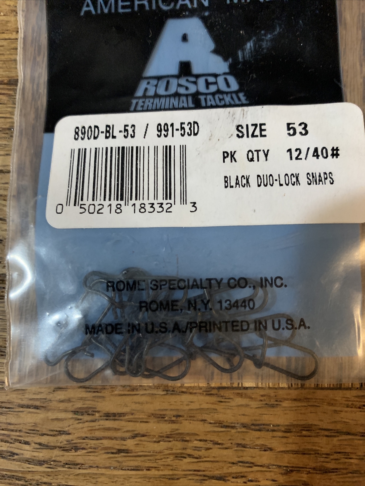 ROSCO Black Duo Lock Snaps Size 53-BRAND NEW-SHIPS N 24 HOURS | eBay