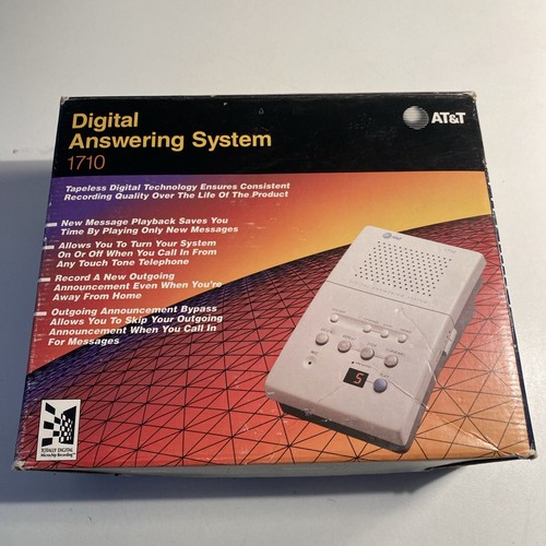 AT&T 1710 Vintage Tapeless Digital Telephone Answering System Message ...