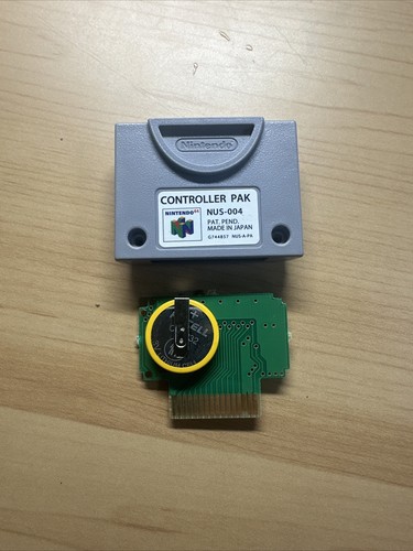 Nintendo 64 N64 OEM Official Controller Pak Memory Card - NEW BATTERY ...