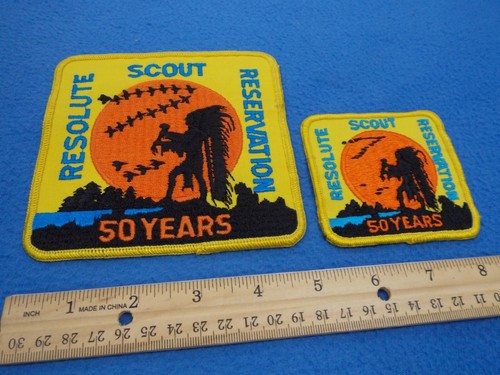 Vintage - 50 YEARS Camp Resolute Scout Reservation Patches - SMALL ...
