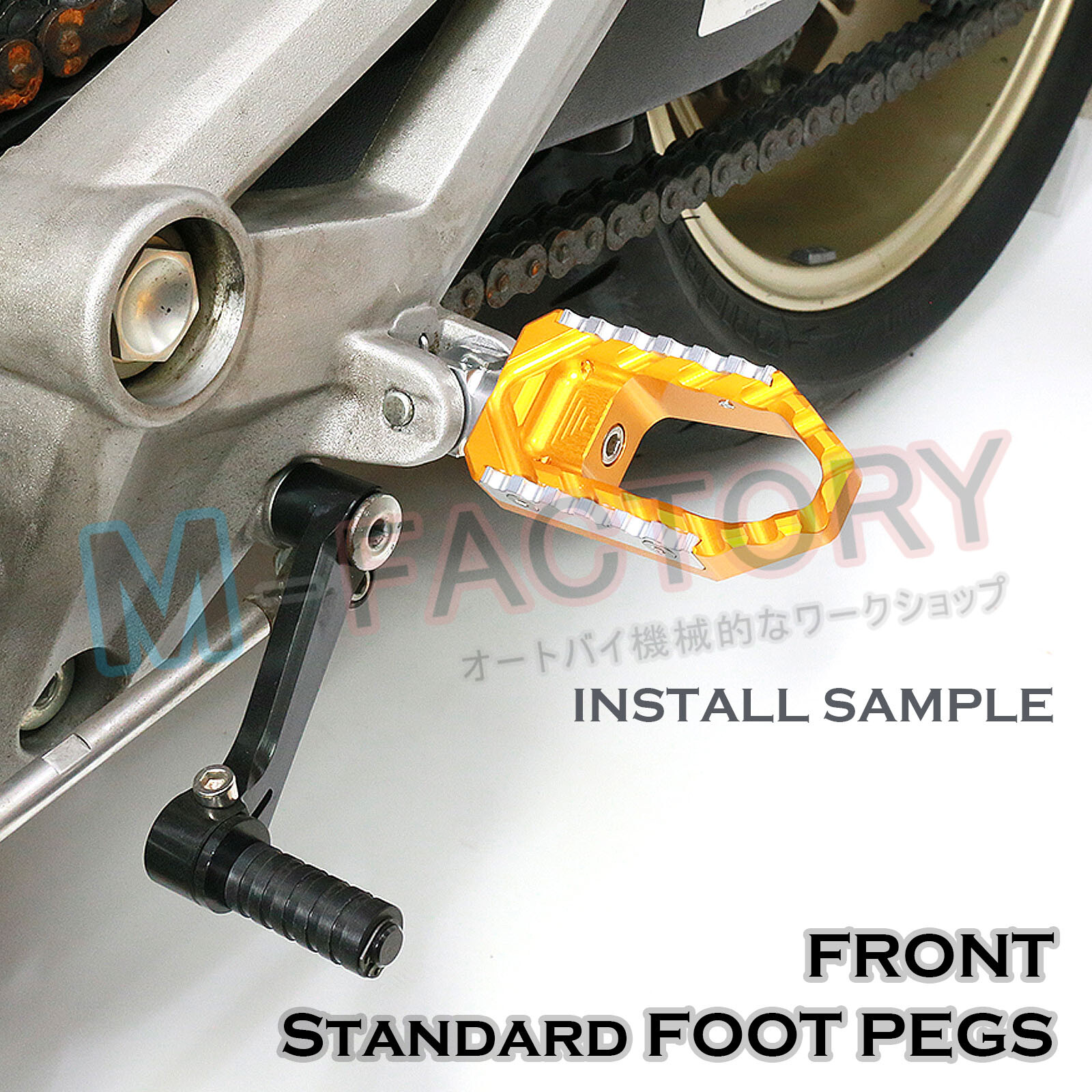 For Yamaha YZF R6 03-17 16 15 14 13 12 11 10 Gold TRC Rider Front Wide ...