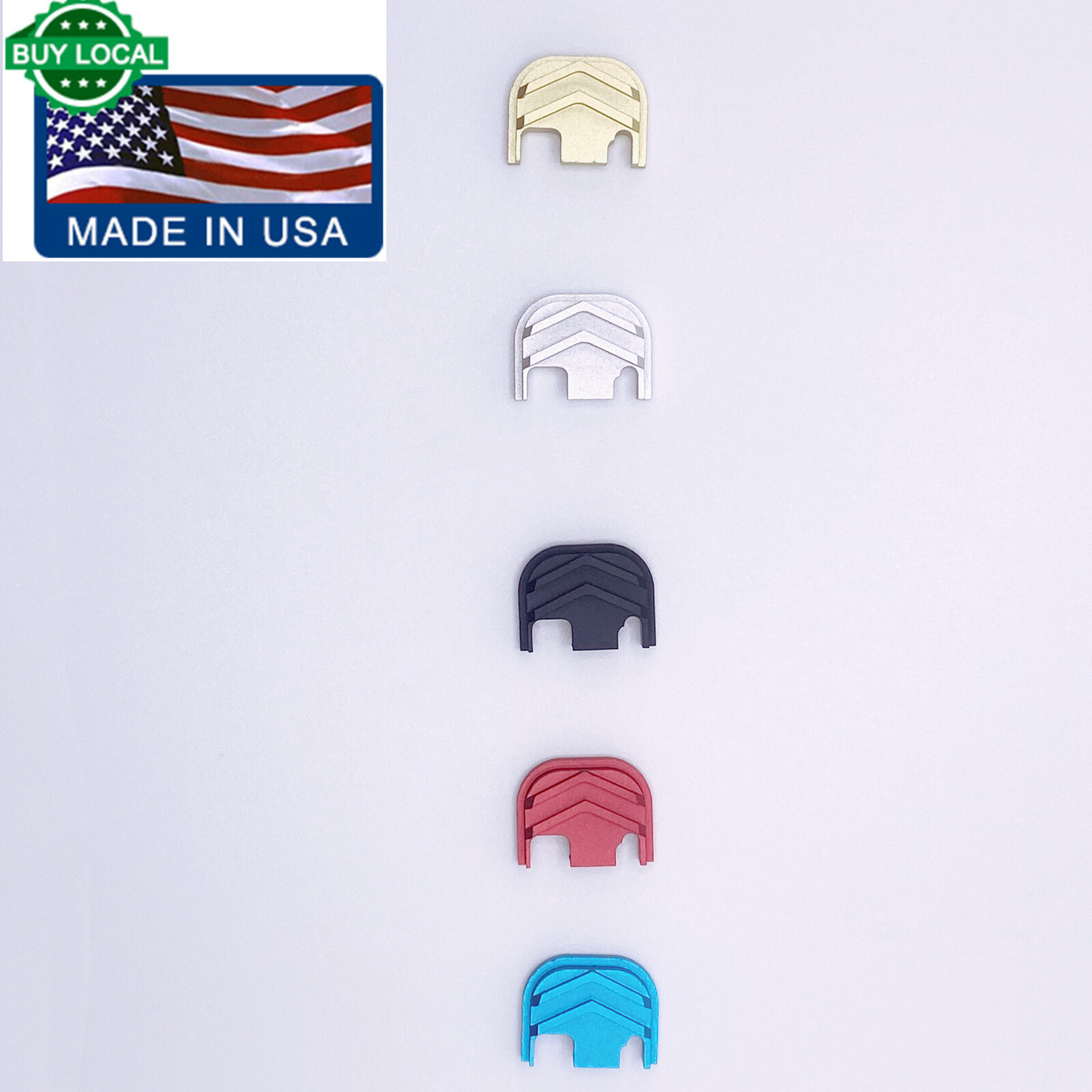 Slide End Plate Billet Aluminum Cover for Glock Gen 1 2 3 4 Anodized ...