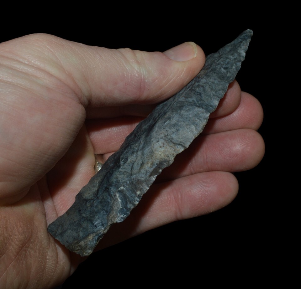 RICE SIDE NOTCH WESTERN MISSOURI INDIAN ARROWHEAD ARTIFACT COLLECTIBLE ...