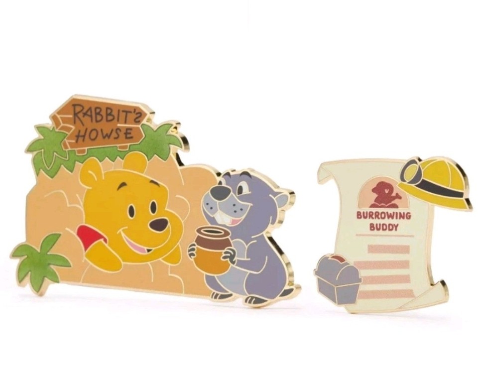 Winne The Pooh and Gopher Pin Set - Hundred Acre Wood Series PRESALE | eBay