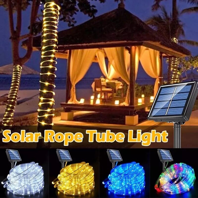 Gazebo Led Outdoor Rope Lights Sulfar Solar String Lights Outdoor, 30
