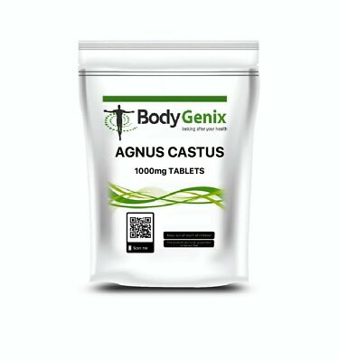 Agnus Castus 1000mg Tablets UK Veg, Menopause support PSM Insomnia ...