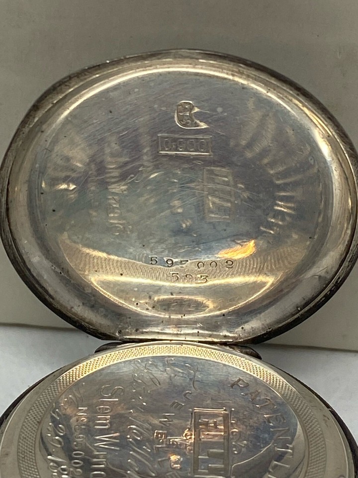 Antique Centennial .900 Silver Full Jewelled Stem Winder Pocket Watch ...