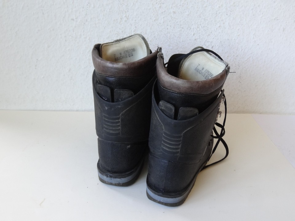 Swiss Army Military Boots Alps RAICHLE Leather Hiking Mountaineering ...