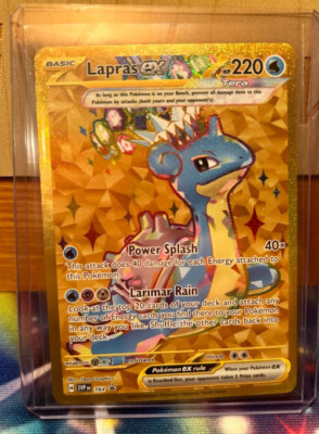 Pokemon SVP164 Black Star Promo Lapras ex Gold | eBay