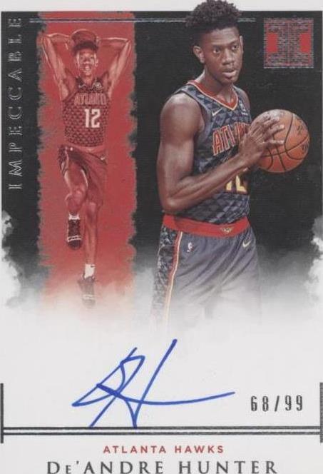 2019-20 Panini Impeccable - Impeccable Rookie Signatures De'Andre ...