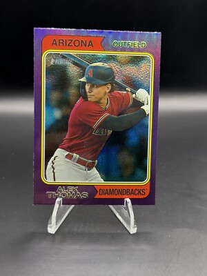 2023 Topps Heritage #6 Alek Thomas Chrome Purple Refractor Arizona ...