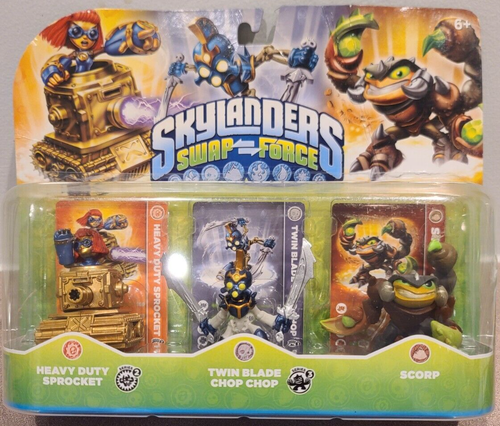 Skylanders Swap Force Triple Pack Heavy Duty Sprocket Twin Blade Chop ...