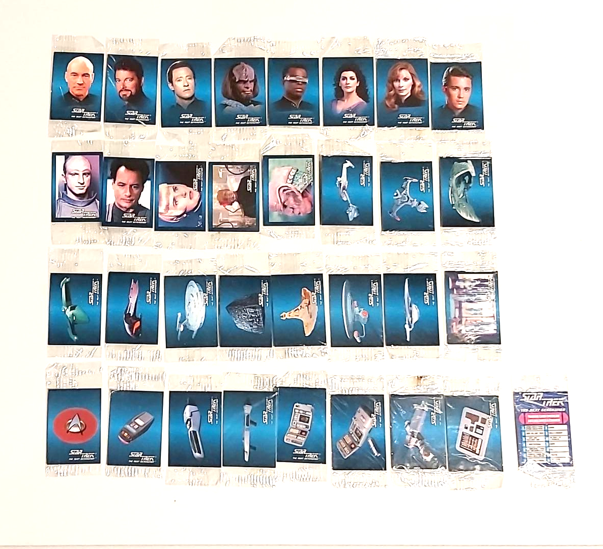 Hostess Frito Lay STAR TREK: TNG / 33 Sealed Mini Cards / 1993 / Mint ...