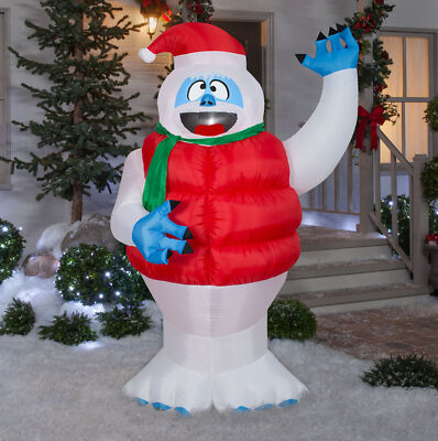Gemmy Rudolph 6 ft Bumble in Red Puffer Vest Holiday Inflatable | eBay