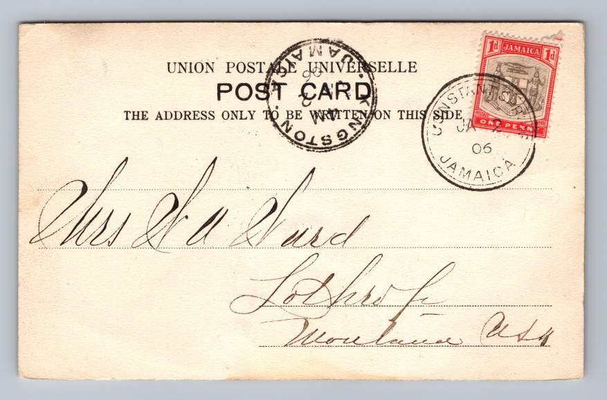 Moneague Hotel JAMAICA Antique Constant Springs Collotype Postcard ...