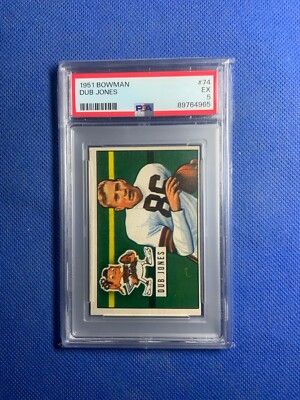 1951 Bowman #74 Dub Jones PSA 5 EX | eBay