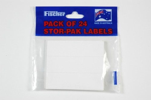 5x Fischer Plastic 1H-052 Stor-Pak/Spare Parts Tray Labels (pack of 24 ...